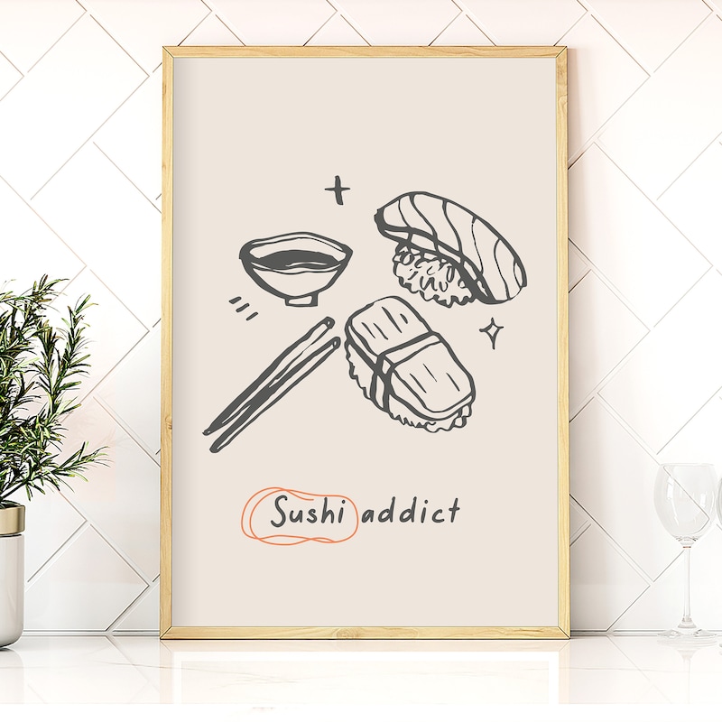 Sushi Poster - Etsy