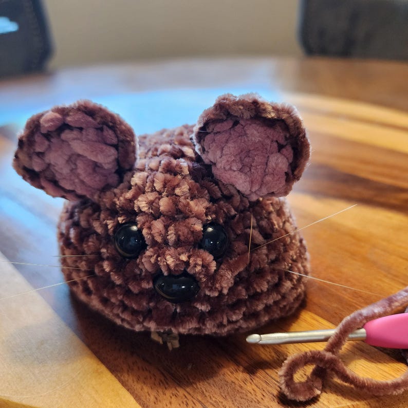 Amigurumi MOUSE Computer Mouse Cover - Hand-crocheted, Handmade Desk ...