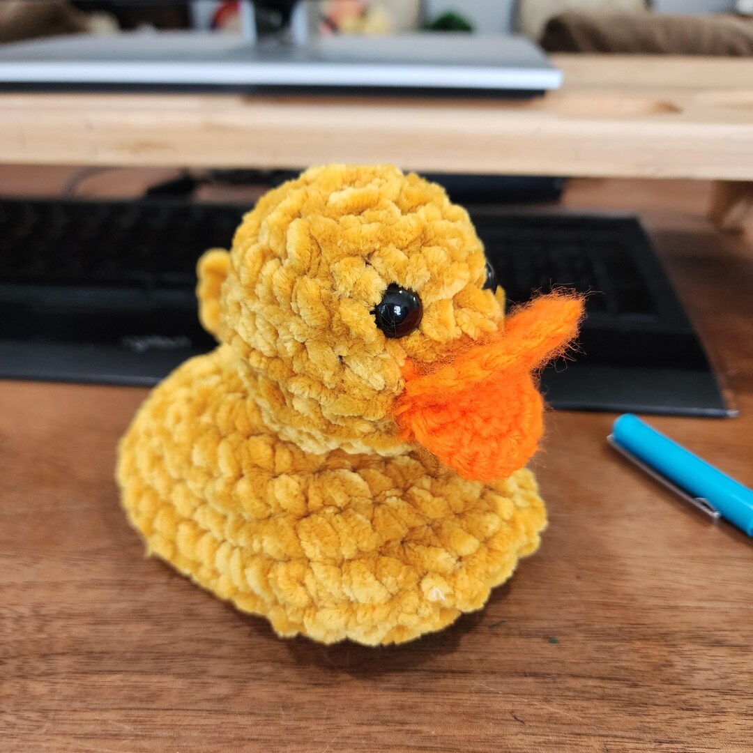 Amigurumi DUCK Computer Mouse Cover - Hand-crocheted, Handmade Desk ...