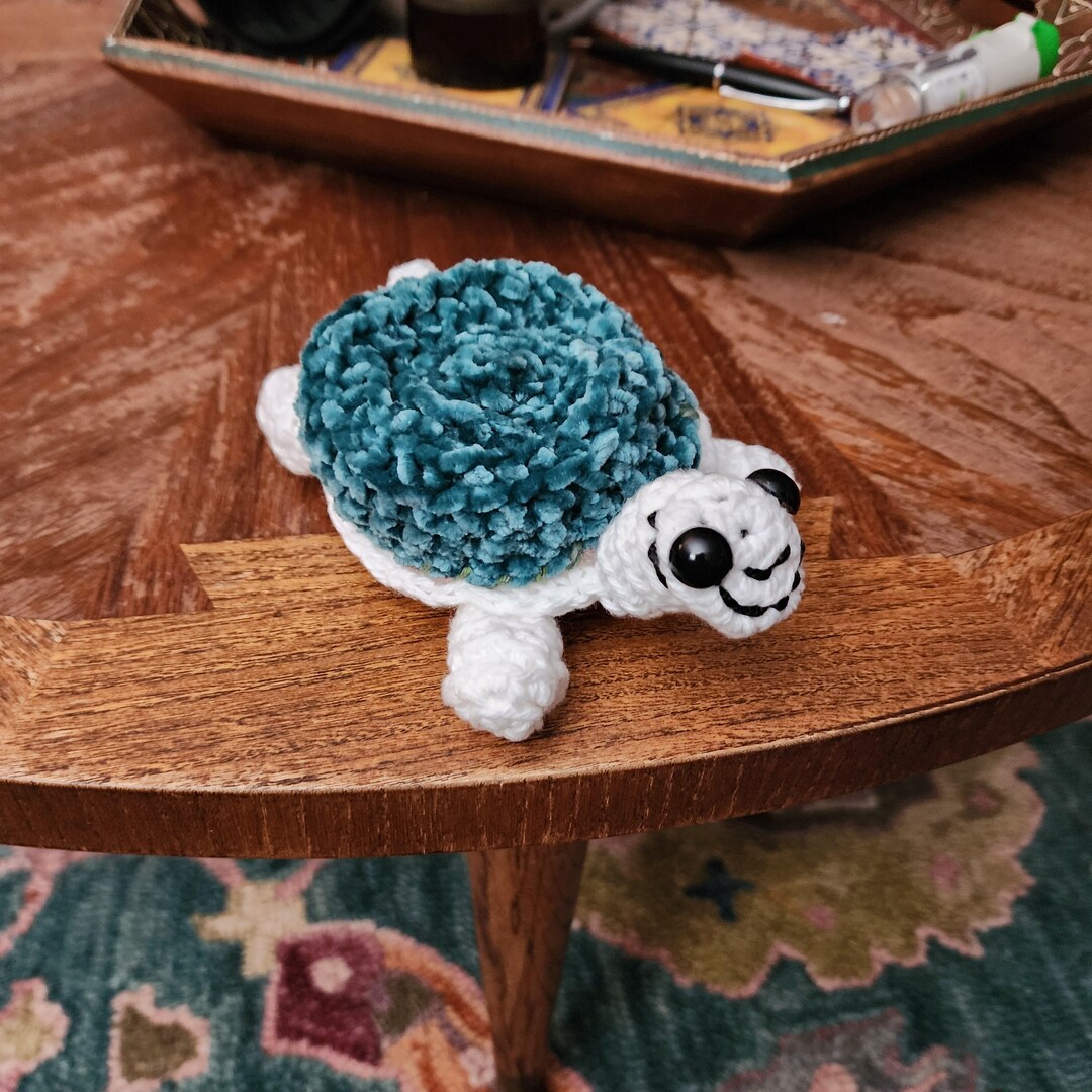 Amigurumi TURTLE Computer Mouse Cover Hand-crocheted, Handmade Desk ...