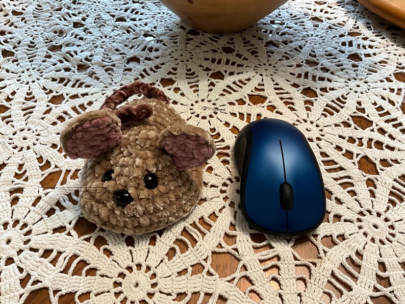 Amigurumi MOUSE Computer Mouse Cover - Hand-crocheted, Handmade Desk ...