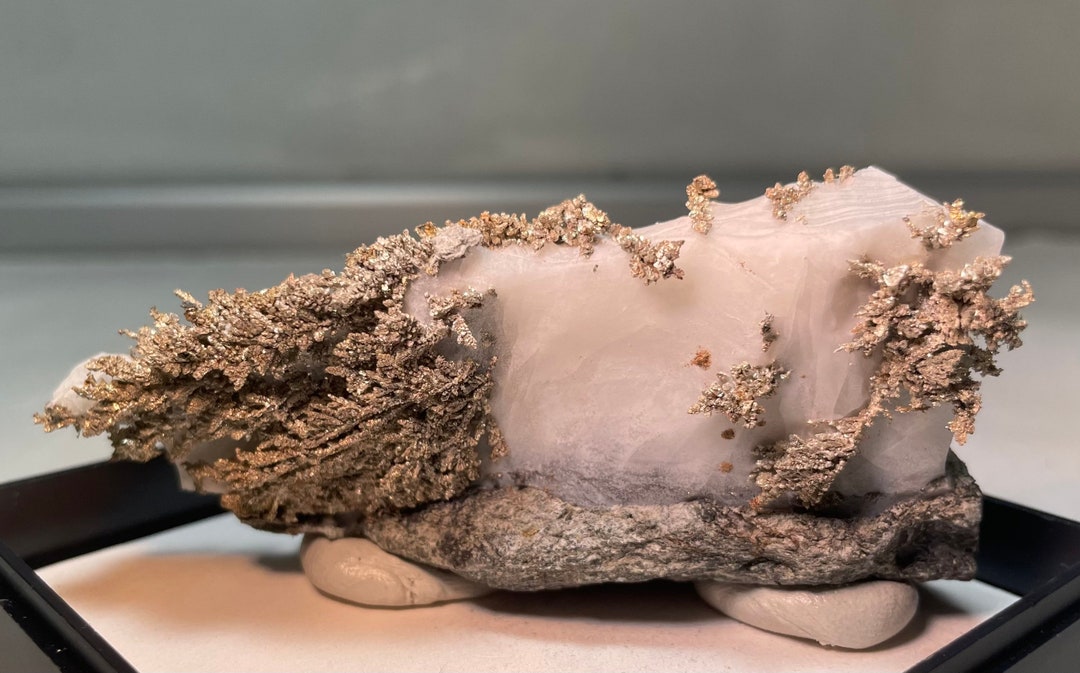 Dendritic Silver on Calcite From Morocco - Etsy