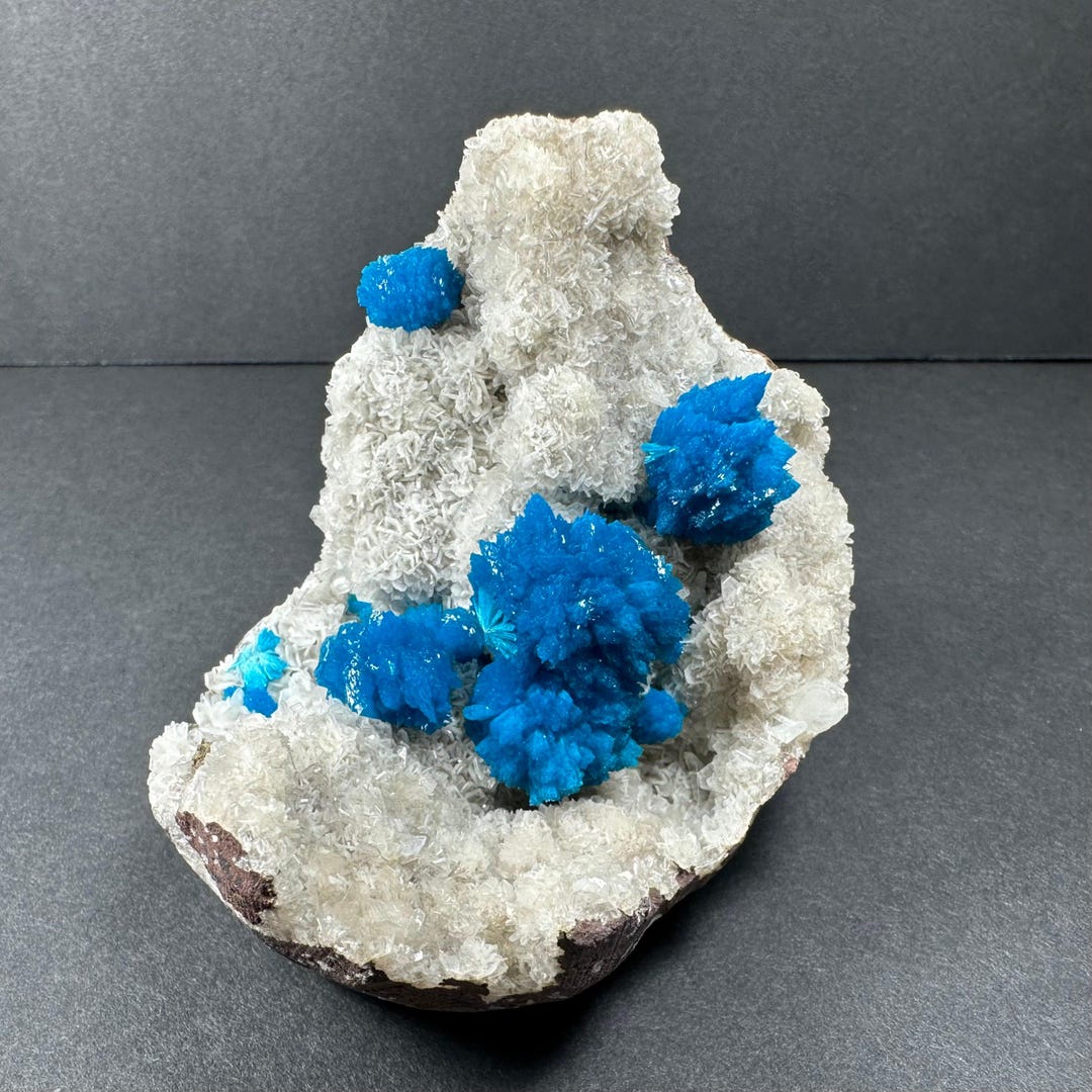 Cavansite With White Stilbite on Matrix Maharashtra, Pune, India - Etsy