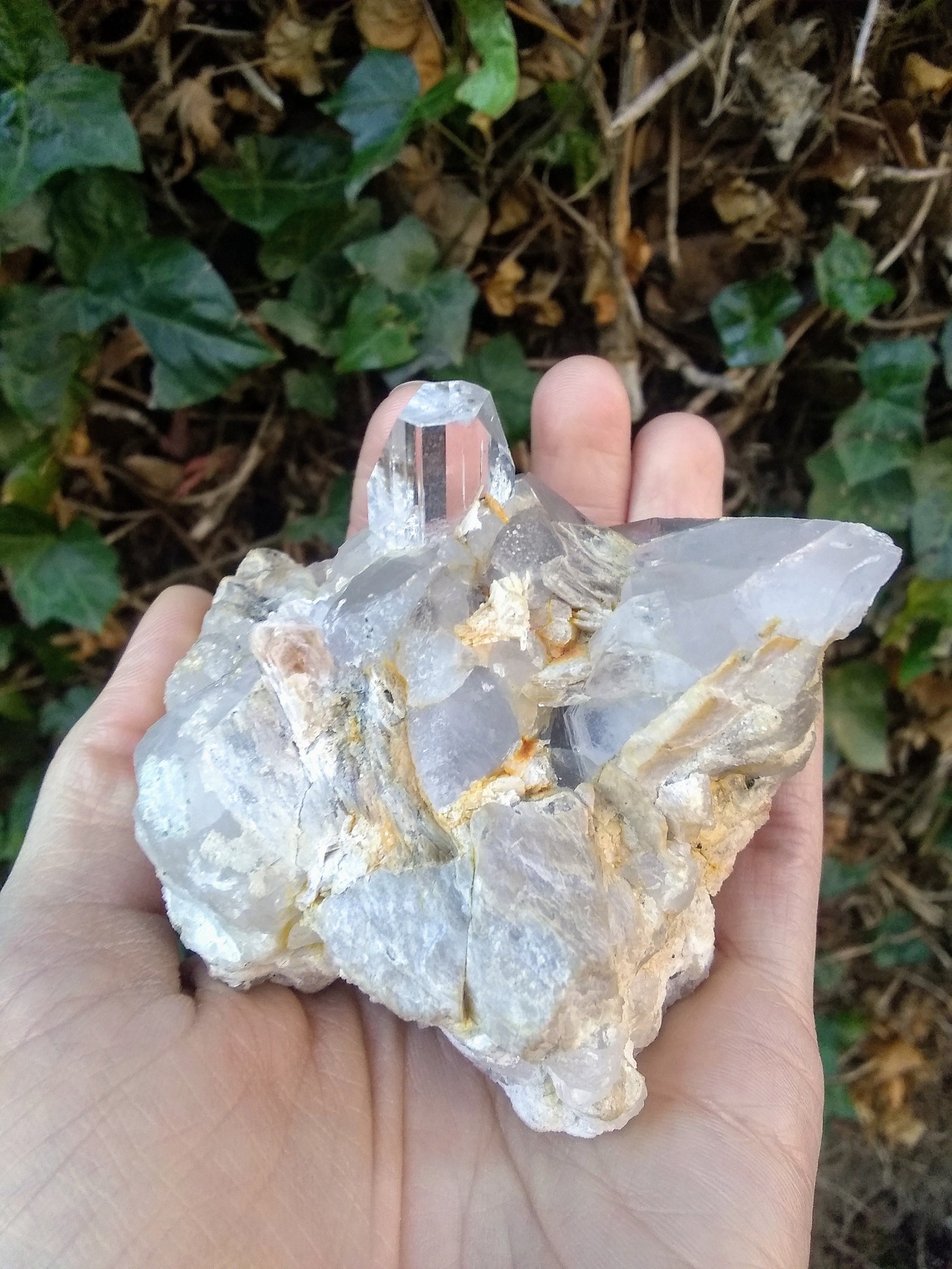 Topacio Imperial sobre cuarzo y lepidolita | Etsy