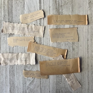 30+ Typed Quotes on Vintage Paper| Vintage Pages for Scrapbooking ...