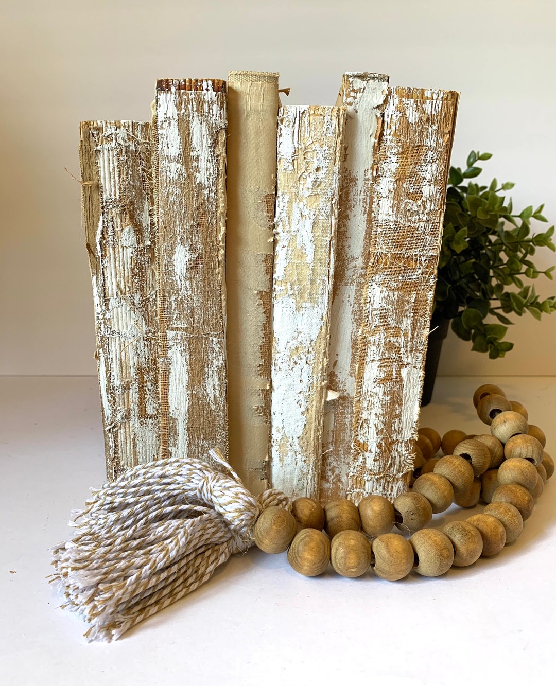 Whitewash Unbound Book Bundle: Farmhouse Decor Books, Vintage Decor - Etsy