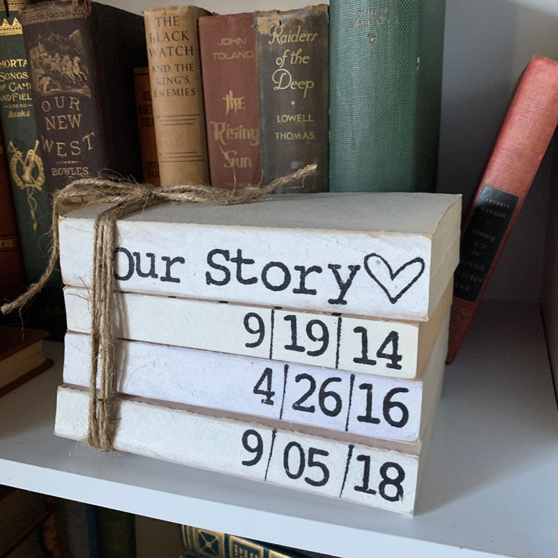 Stacked Books Decor - Etsy