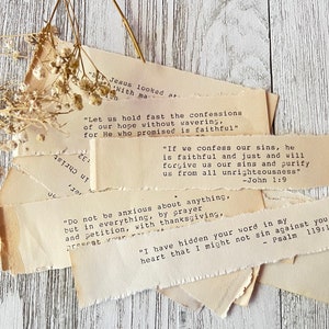 30+ Typed Scriptures on Vintage Paper| Vintage Pages for Scrapbooking ...