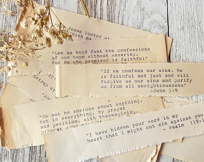 30+ Typed Scriptures on Vintage Paper| Vintage Pages for Scrapbooking ...