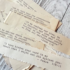 30+ Typed Scriptures on Vintage Paper| Vintage Pages for Scrapbooking ...