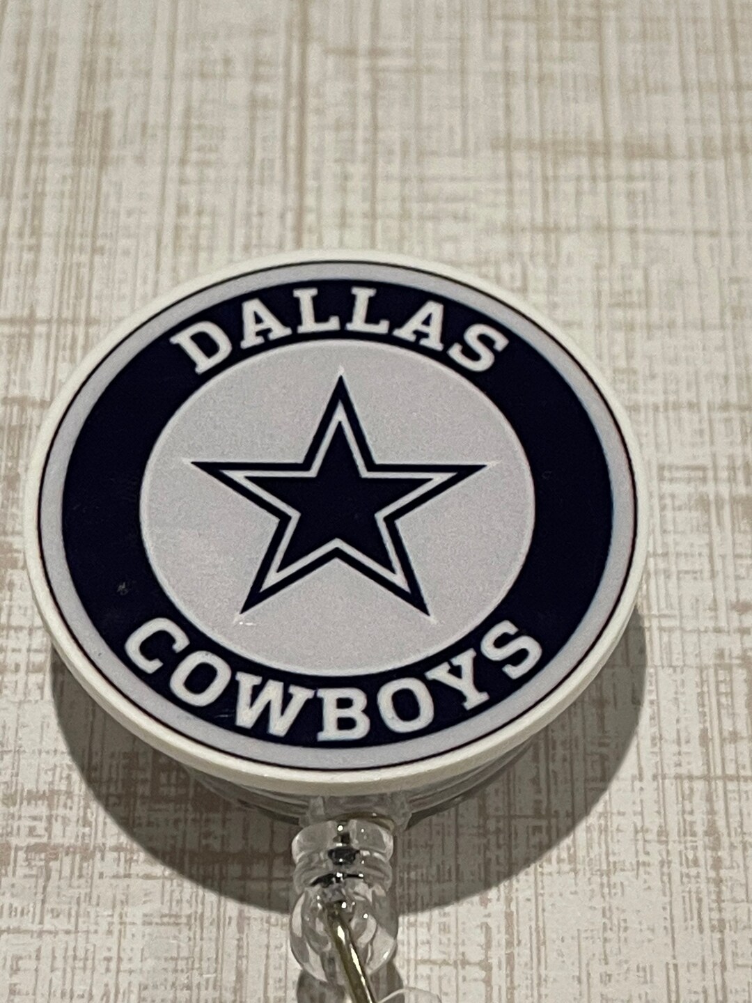 Dallas Cowboys Retractable Badge Reel ID Name Card Badge - Etsy