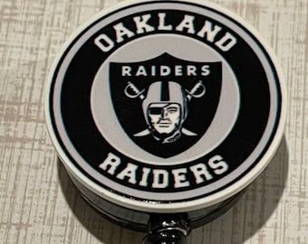 Raiders Name Badge - Etsy