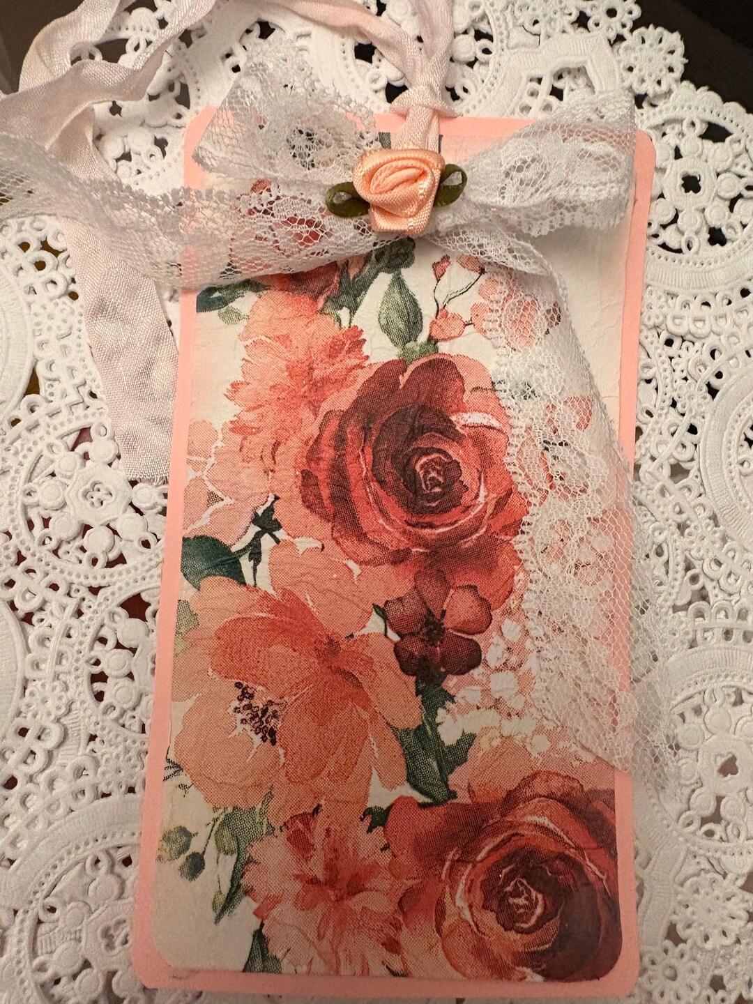 Shabby Chic Roses Decoupage Tags, Baby Shower Gift Tags, Bridal Gift ...