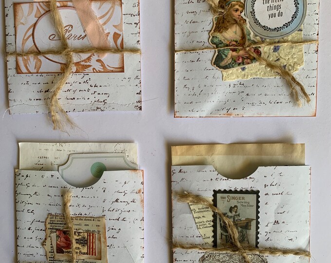 Ephemera Envelope Holder, Tuck Spots, Collage Folder, Journal Supply ...