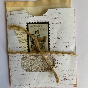 Ephemera Envelope Holder, Tuck Spots, Collage Folder, Journal Supply ...