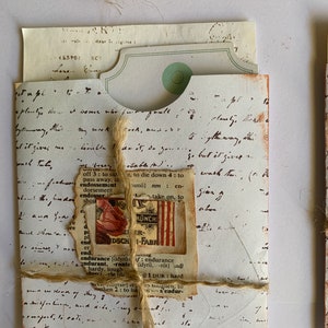 Ephemera Envelope Holder, Tuck Spots, Collage Folder, Journal Supply, Scrapbook, Ephemera Kit - Etsy
