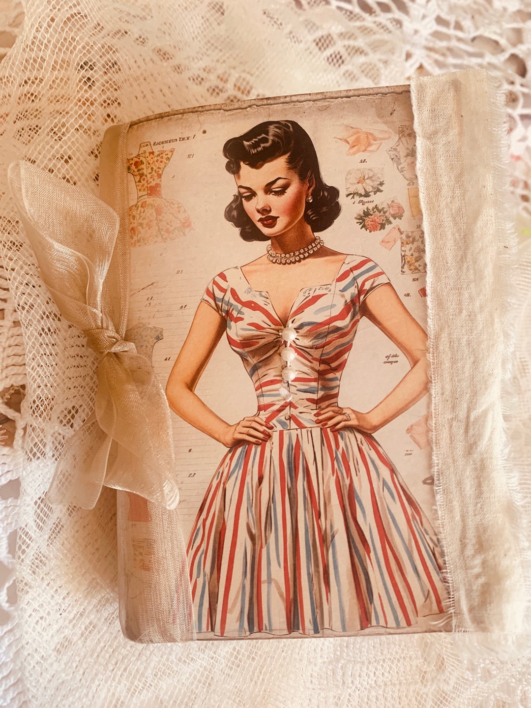 Glamor Gal, Summer Retro MINI Journal, Summer Journal, Mini Journal ...