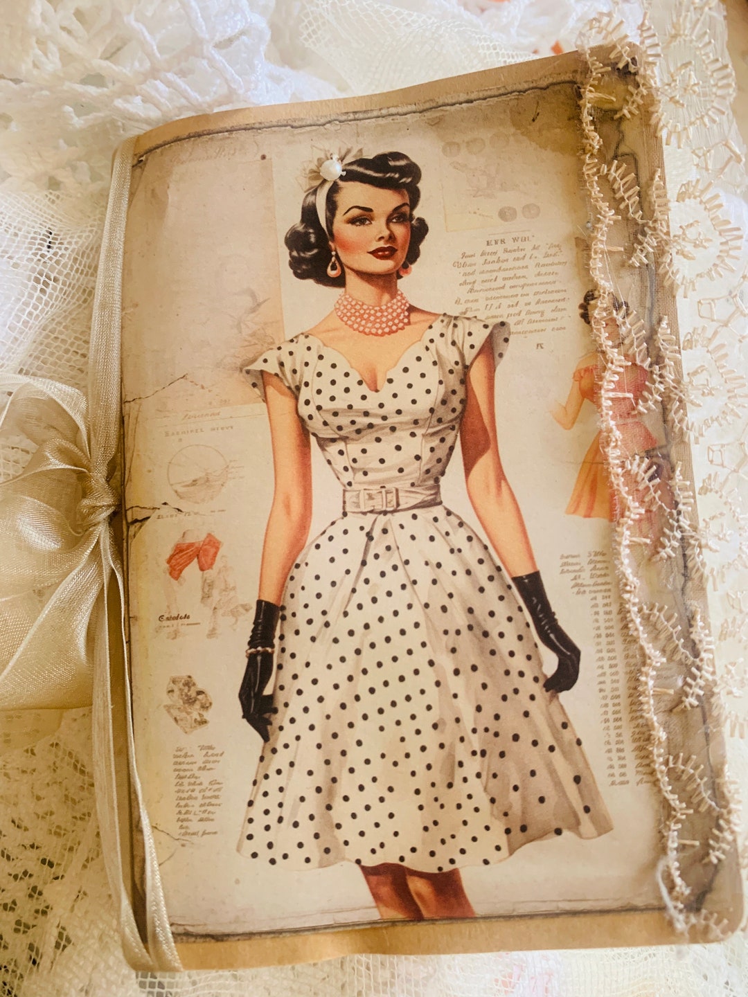 Glamor Gal, Summer Retro MINI Journal, Summer Journal, Mini Journal ...