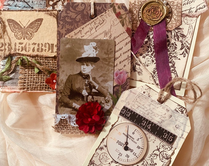 Vintage Style Gift Tags, Unique Gift Tags for Any Occasion, Multi ...