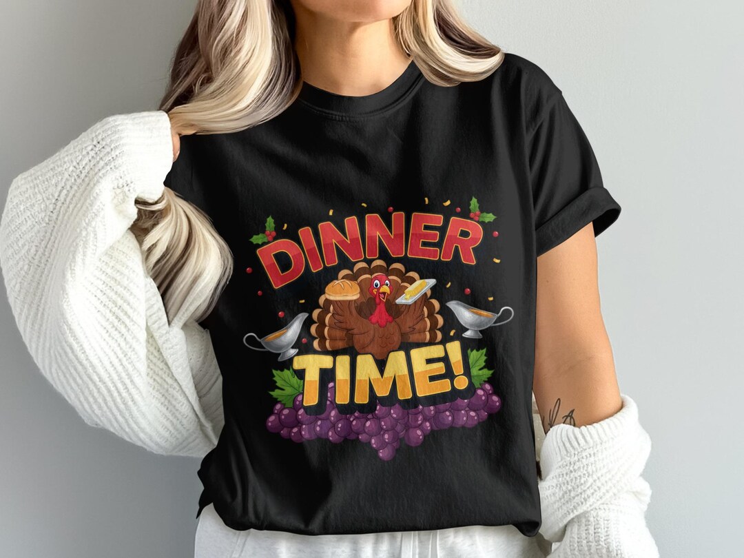 Dinner Time Turkey PNG, Cute Thanksgiving Clipart, Fall Holiday Turkey ...