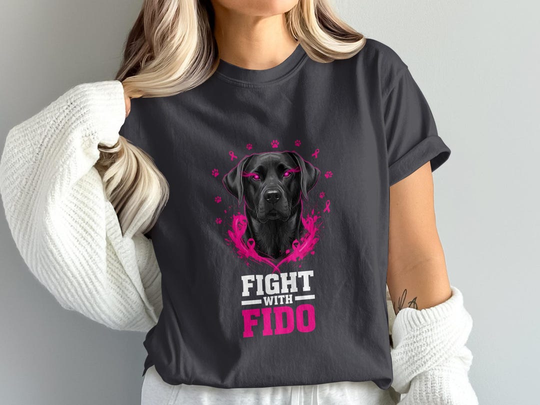 Fight With Fido PNG, Cancer Awareness Clipart, Cute Dog Sublimation ...