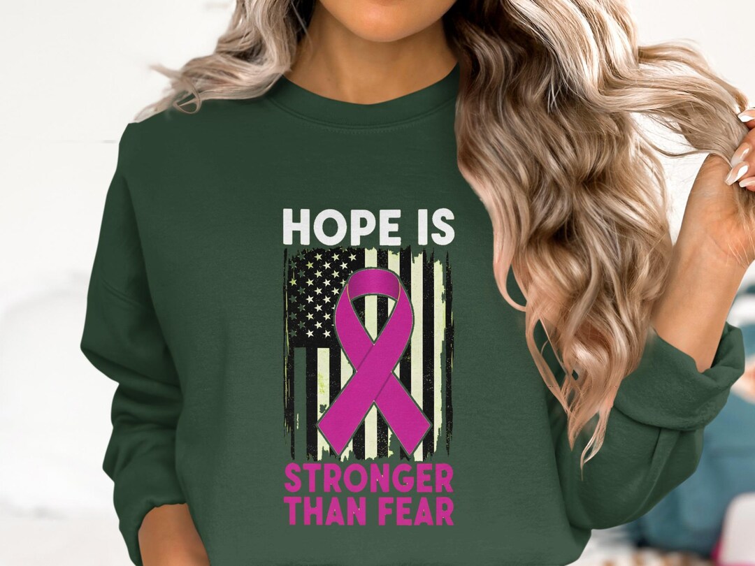 Hope is Stronger PNG, Cancer Awareness Clipart, American Flag ...