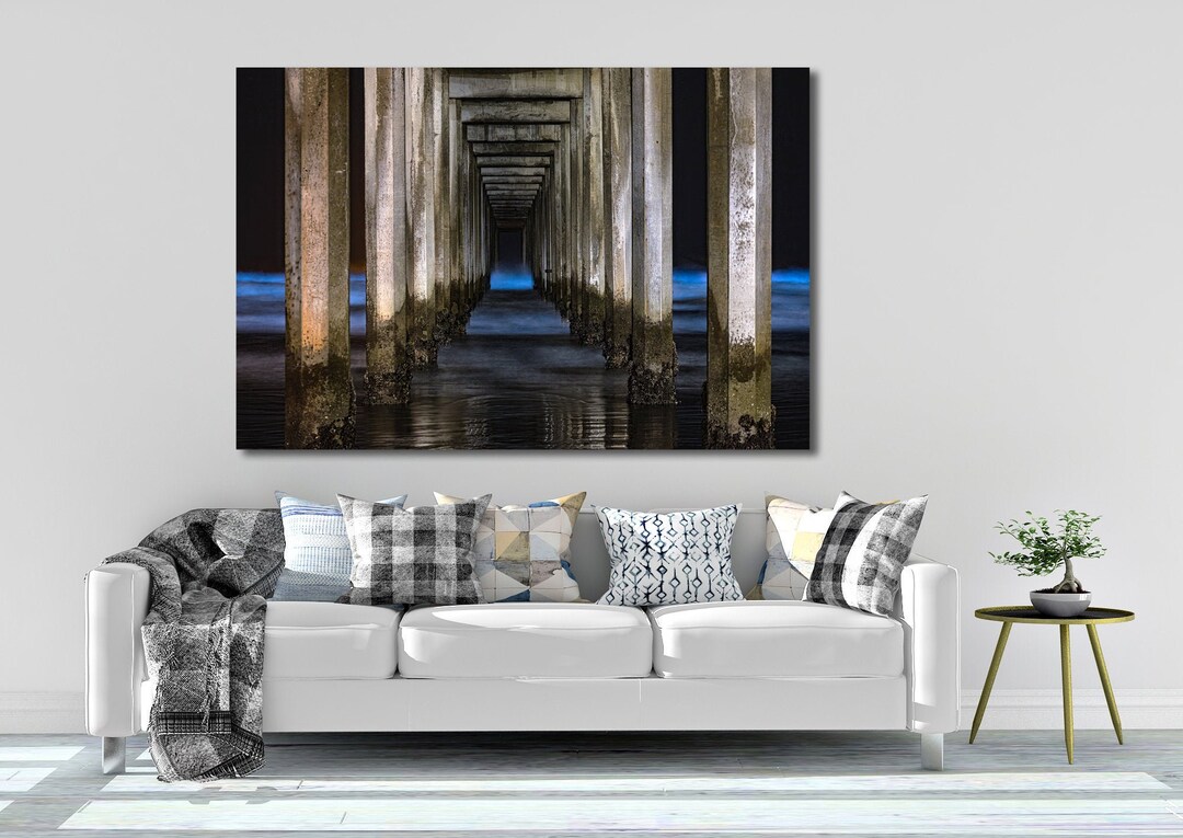Coastal Living Beach Decor Pacific Ocean Shoreline Photo Scripps Pier ...