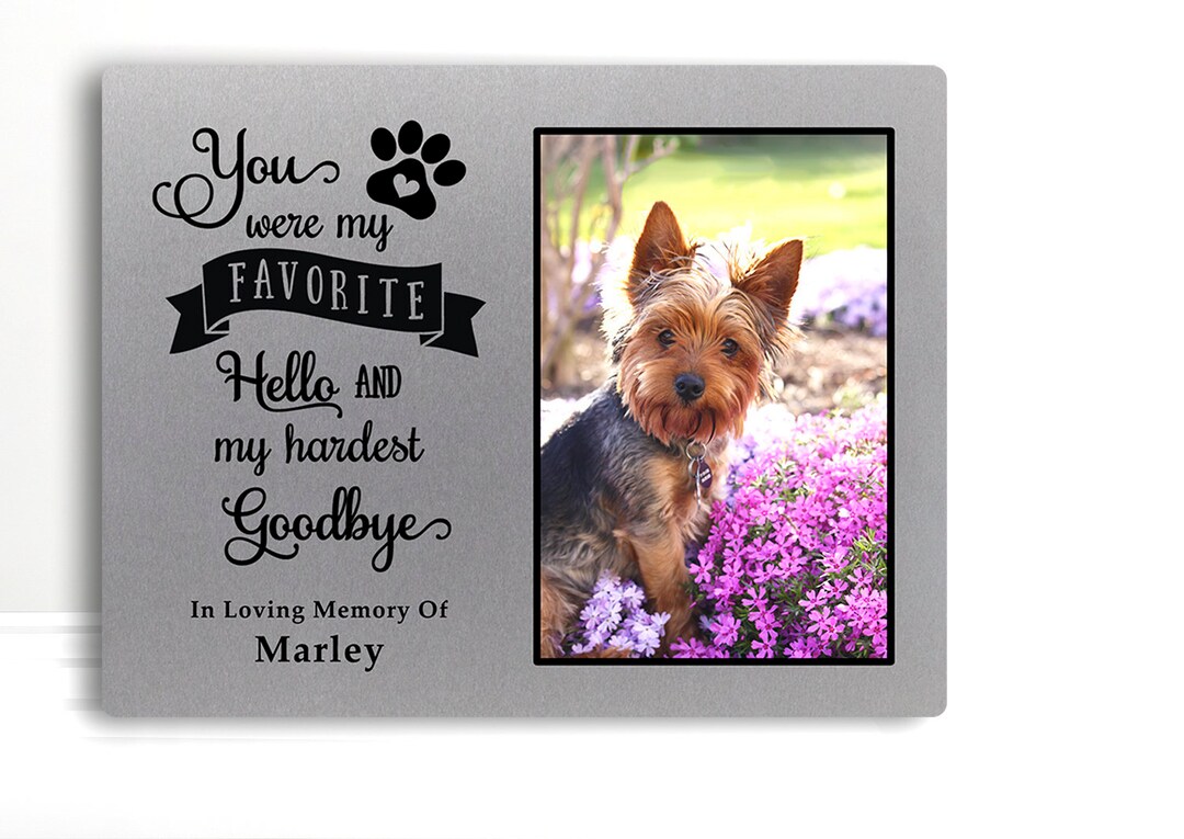 Pet Memorial Gift Dog Remembrance Photo Pet Sympathy Print in Memory of ...