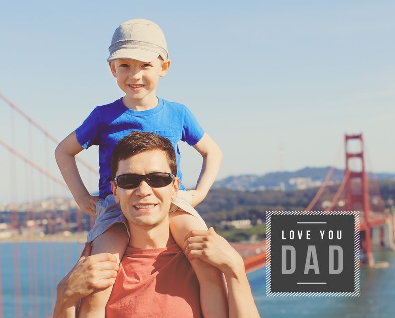 Fathers Day Picture Frame Love You Dad Fathers Day Gift - Etsy