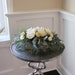 Rustic Floral Arrangement in a Wooden Box With White Silk Flowers ...
