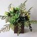 Silk Flowers in a Wooden Box, Rustic Centerpiece, Home Decor, Office ...