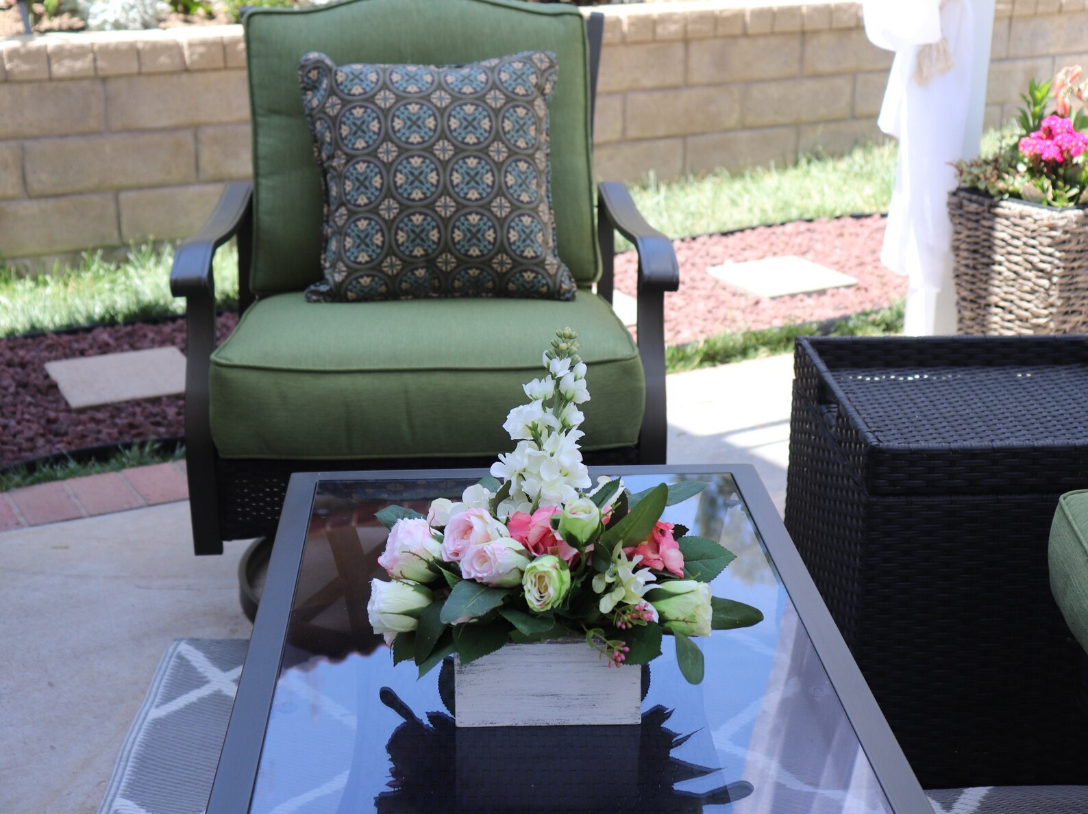 Silk Roses in Wooden Box Rustic Centerpiece With Fake - Etsy