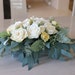 Rustic Floral Arrangement in a Wooden Box With White Silk Flowers ...