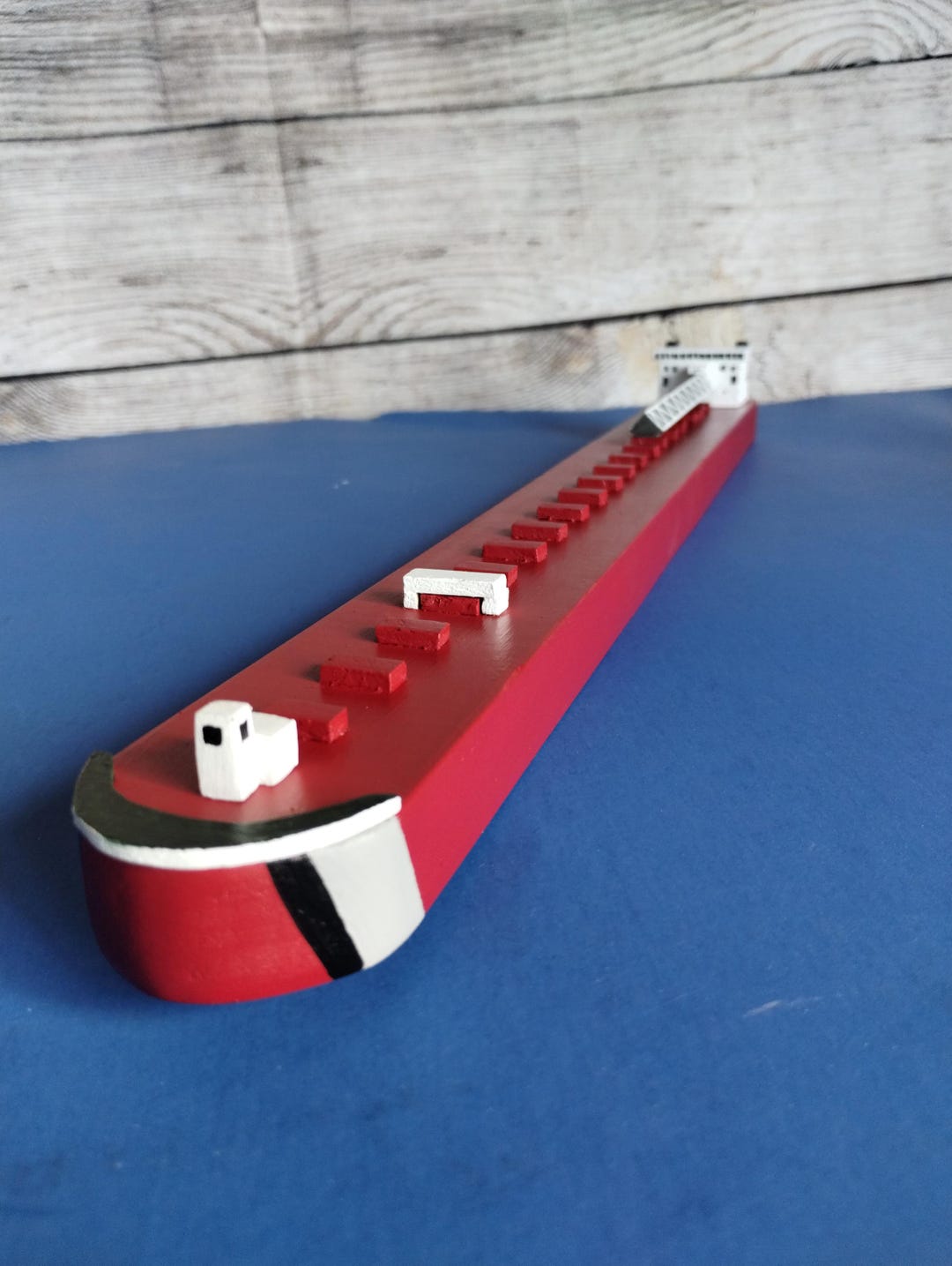 Edwin H. Gott Freighter Model Ship: Hand-painted Wooden Replica - Etsy