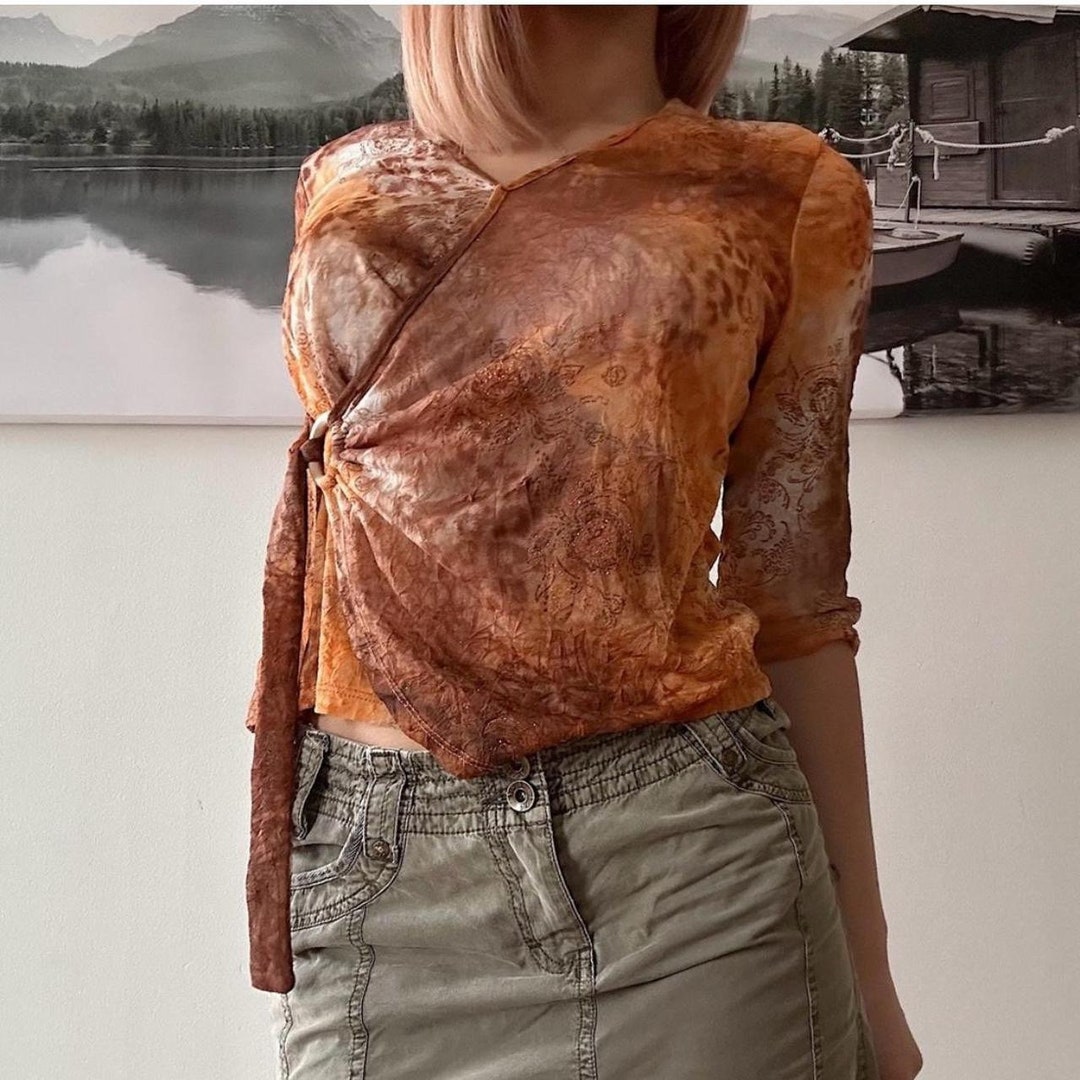 Vintage 90s Fairy Grunge Mesh Blouse - Etsy