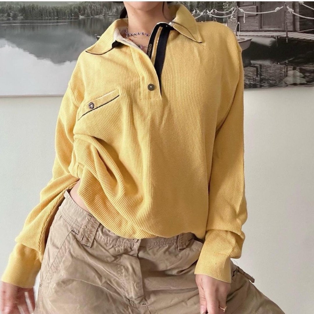 Vintage Utility Jersey Quarter Zip Jumper - Etsy