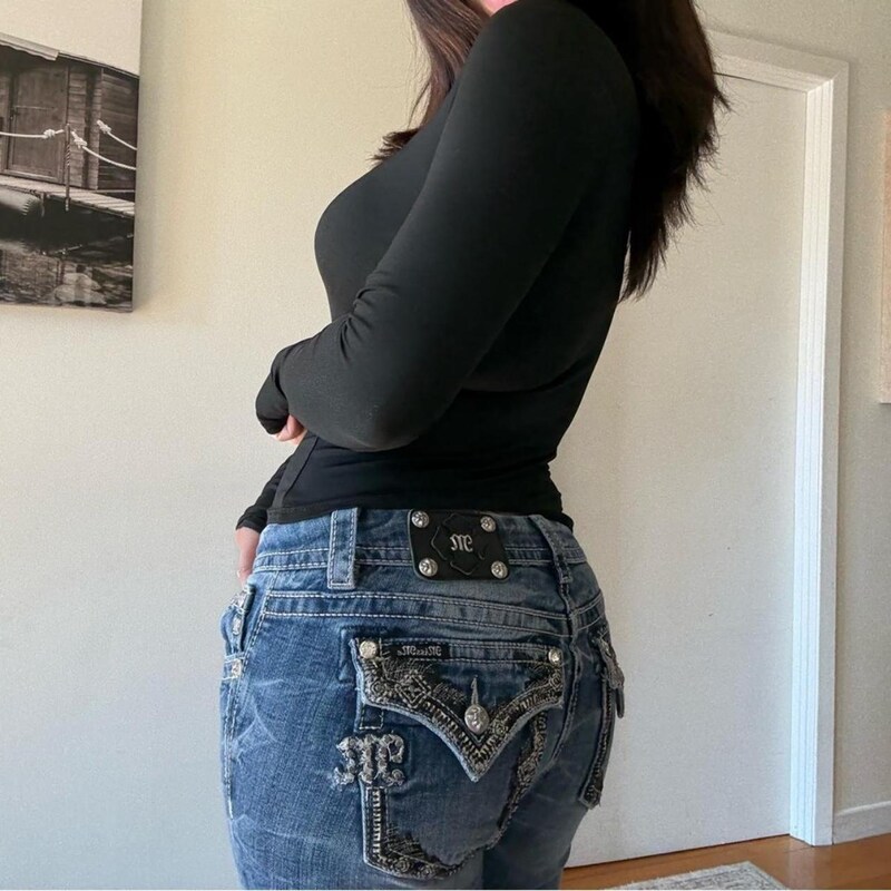 Bedazzled Jeans - Etsy