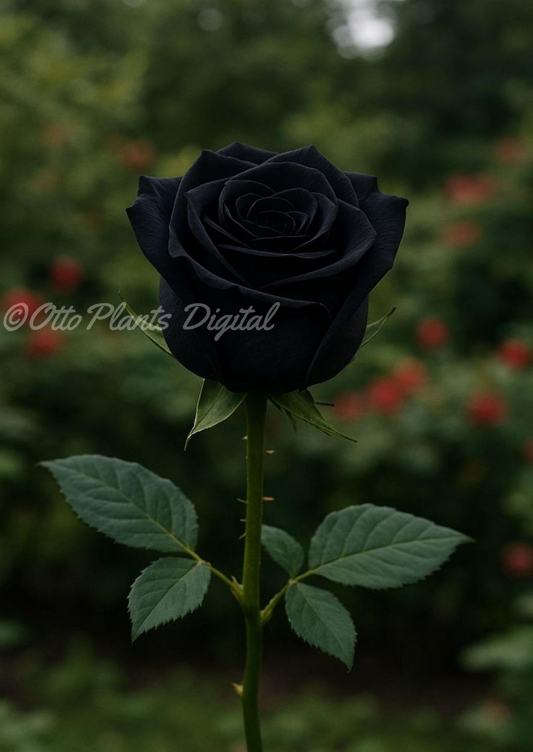 Black Rose Printable Wall Art – Gothic Dark Floral Photography, Moody ...