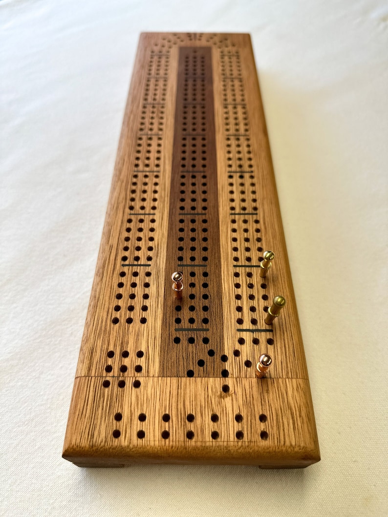 Birch & Walnut Cribbage Board - Etsy