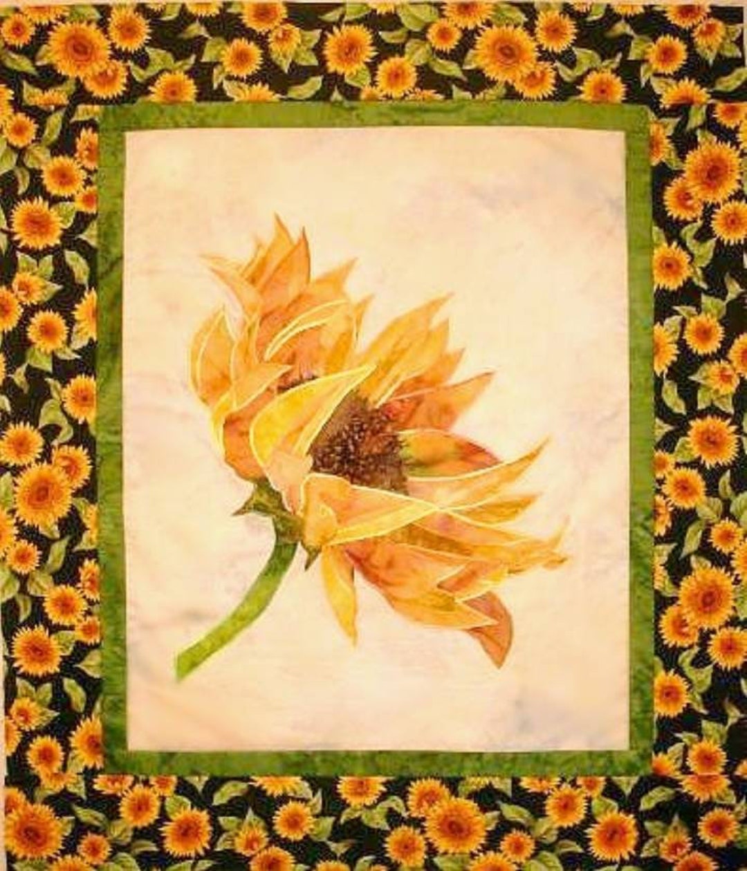 Golden Sunflower Pattern - Etsy