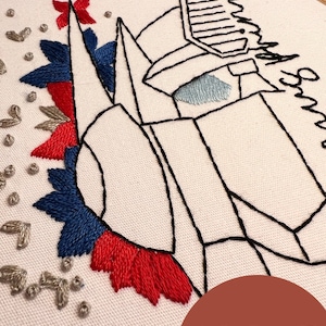 Transformers Inspired Optimus Prime 6 Inch Embroidery Pattern - Etsy