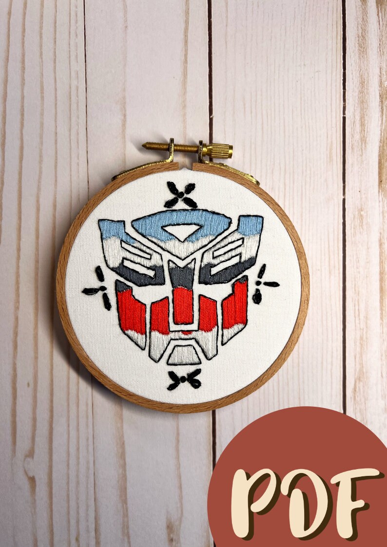 Transformers Inspired Autobot Logo 4 Inch Embroidery Pattern - Etsy