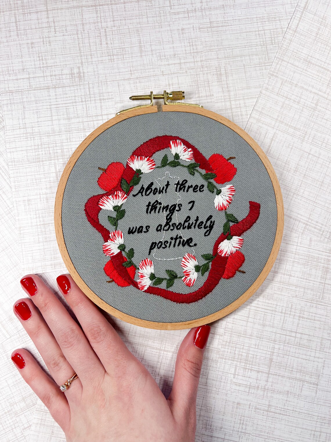 Twilight-inspired Embroidery Art Hoop - Etsy