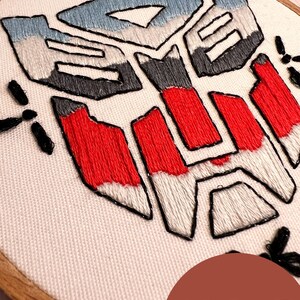 Transformers Inspired Autobot Logo 4 Inch Embroidery Pattern - Etsy