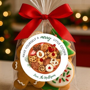 Editable Christmas Cookie Labels, Holiday Baking Stickers, Cookie Bag ...