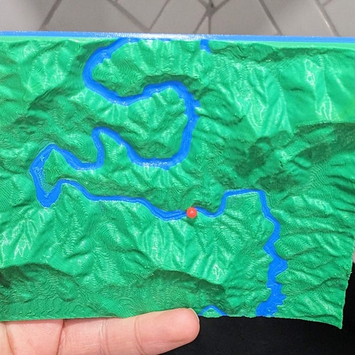 Custom 3d-printed Topographical Maps of ANYWHERE - Etsy