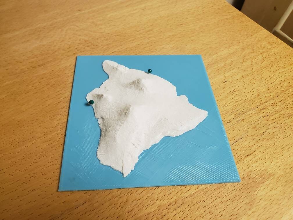 Custom Topographic Maps of Islands Mountains Ski Resorts & - Etsy