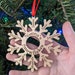 Custom Family Snowflake Ornament Laser Engraved Personalized Gift for ...