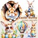 Easter Bunny, PNG Transparent, 300 DPI, Cute, Watercolor, Clipart - Etsy