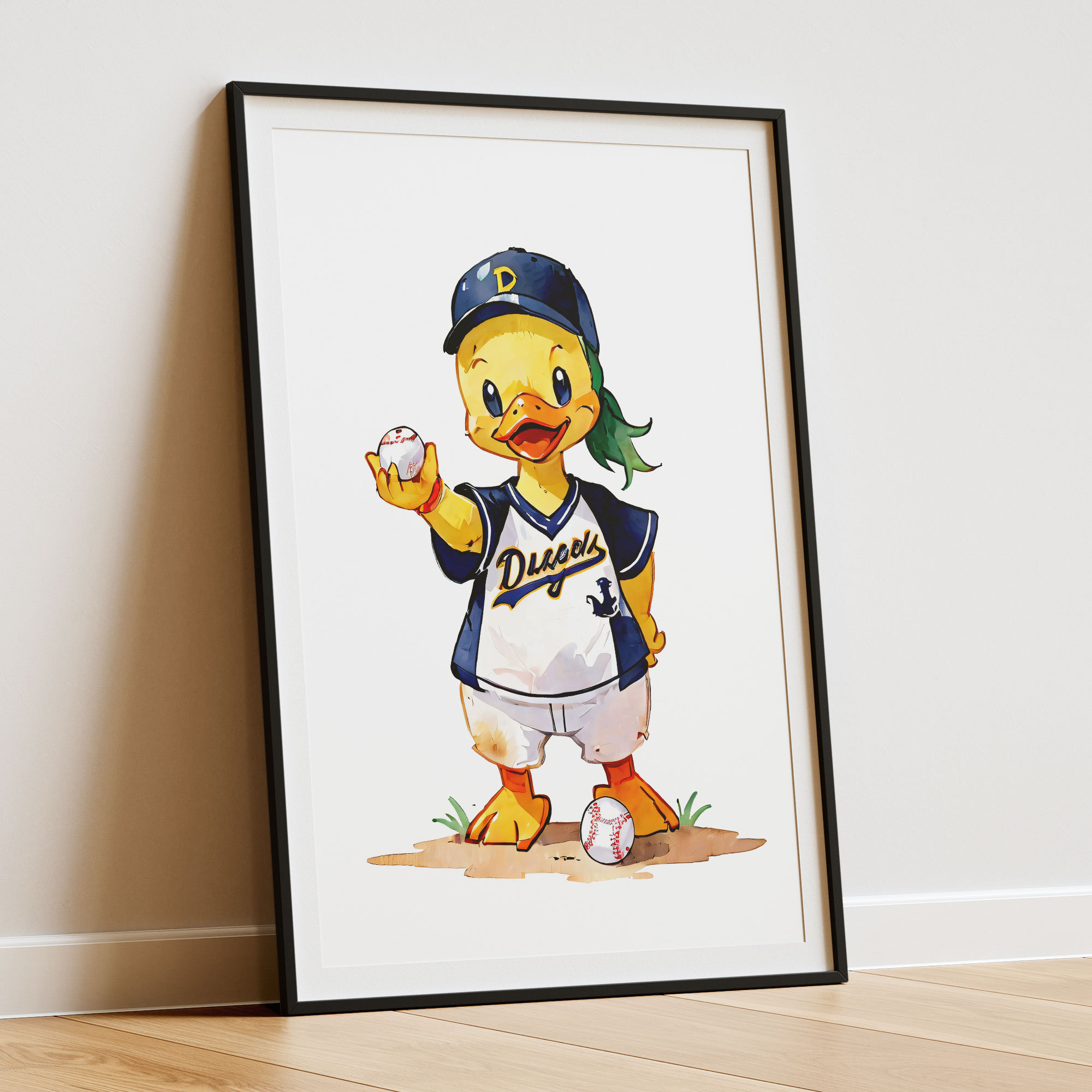 Baseball Animals Clipart, 16 PNG Transparent, 300 DPI, Cute Watercolor ...